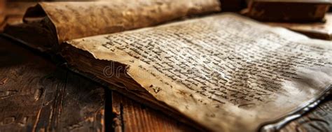 Antique Manuscript On Wooden Table Stock Illustration Illustration Of Author Antique 312521695