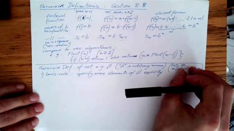 Ics6d Lec 11 1028 Recursively Defined Sets Youtube