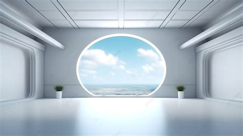 미래 지향적인 방을 배경으로 현대적인 빈 공간의 3d 렌더링 쇼룸 전시장 전시 공간 배경 일러스트 및 사진 무료 다운로드 Pngtree