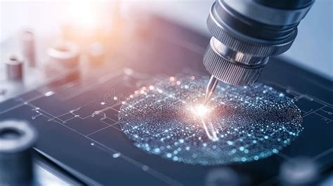 Close Up Of A Robotic Arm Performing A Precise Operation On A Circuit Board Showcasing