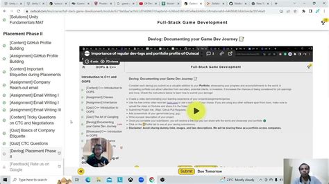 varde siddharth unity fundamentals1 mat2 placementphase2 dev log youtube