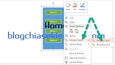 Tricks 2 Cách Tạo Thanh Menu Trong Powerpoint đơn Giản