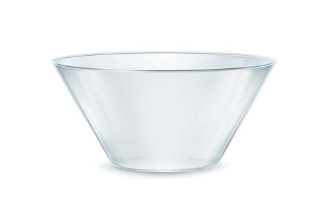 흰색 배경에 고립 된 유리 그릇 빈 투명 컵의 보기를 닫습니다 유리 판 3d 렌더링 모델 믹싱 볼 광택 접시 측면 또는 전면 보기 보울에 대한 스톡 사진 및 기타 이미지