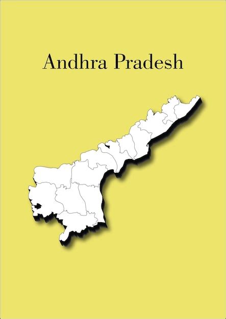 Premium Vector Andhra Pradesh Map