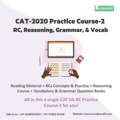 Reading Material RCs Concepts Practice Reasoning Course Vocabulary Grammar Question