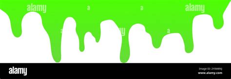 Dripping Green Goo With Splashes And Blot Effects Mucus Texture Blobs