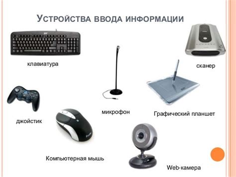 Устройства ввода информации