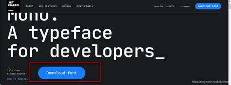 Idea上安装和使用jetbrains Mono字体（windows）idea字体包怎么用 Csdn博客