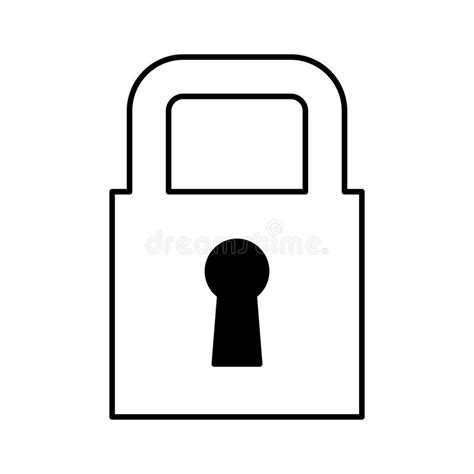 Safe Padlock Isolated Icon Stock Vector Illustration Of Blocked 90952402