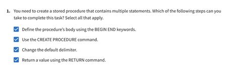 Solved 1 You Need To Create A Stored Procedure That