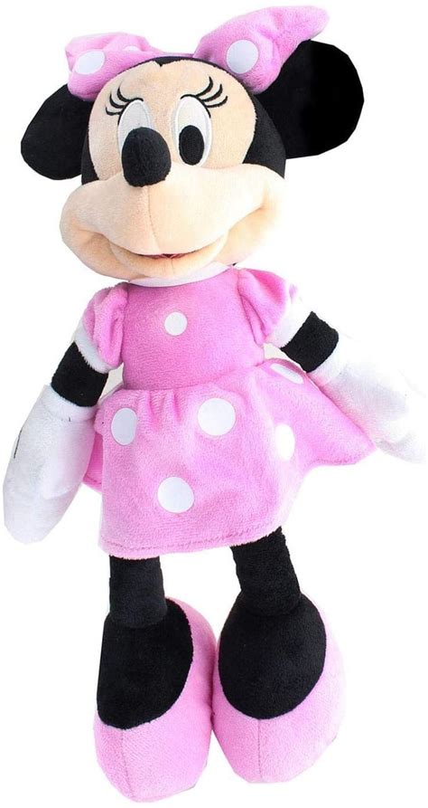 Toybarn Disney Minnie Mouse Plush Pink Dress 15 5 Inch