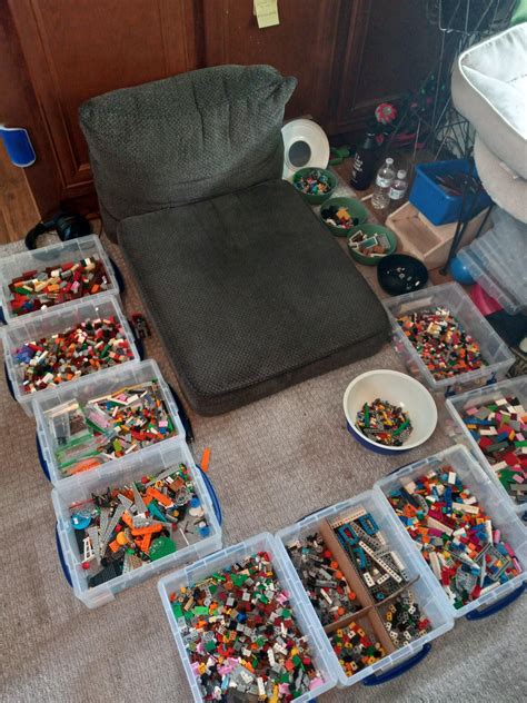 Lego Sorting Day 2 105 Hours In Legostorage