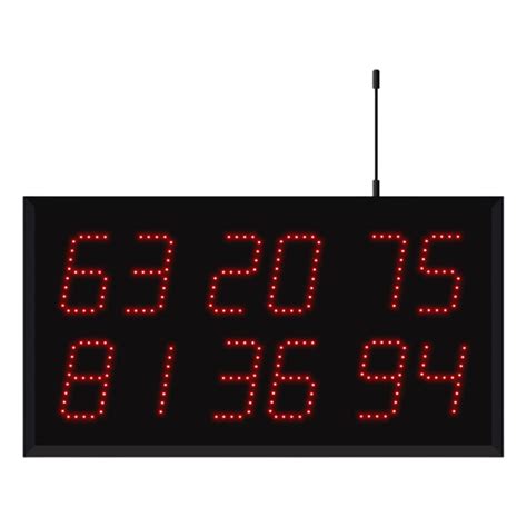 Multi Number 6 By 2 Digit Display Visual Pager System 3620
