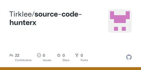 GitHub Tirklee Source Code Hunterx