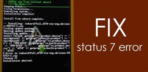 How To Solve Status 7 Error While Installing Custom Rom Using Twrp Recovery