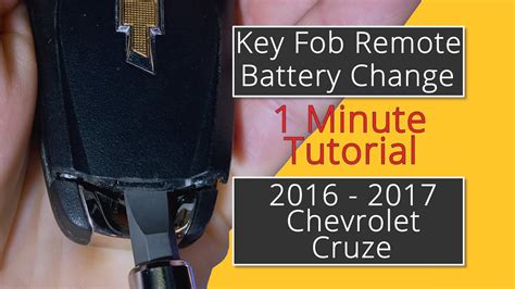 How To Replace Chevy Key Fob Battery