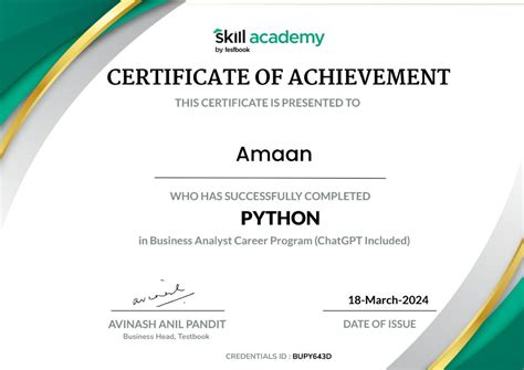 finished python course with testbook amaan khan posted on the topic linkedin