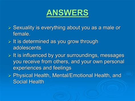 Sexuality And Decision Making Ppt
