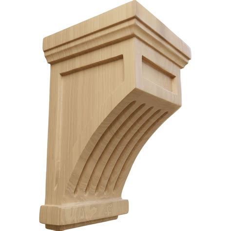 Ekena Millwork 1 1 2w X 10d X 12h Large Ellis Wood Corbel Ekena