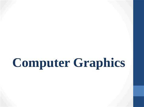 Introduction To Computer Graphics Docsity