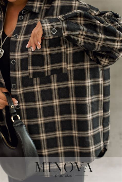 Купити Фланелева сорочка оверсайз у клітинку 2550 ціна опт роздріб інтернет магазин одягу