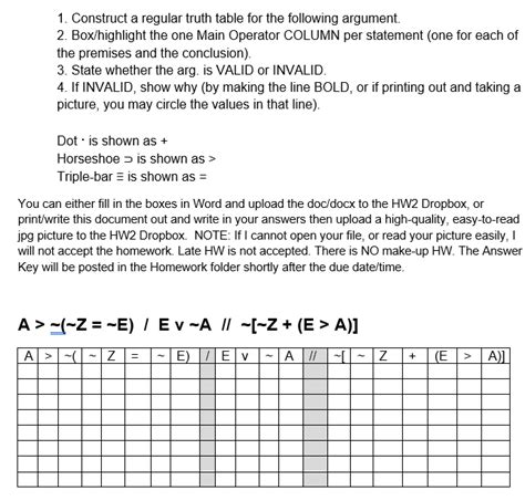 Solved Construct A Regular Truth Table For The Following Chegg
