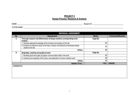 Project 2 Design Process Research Analysis Pdf