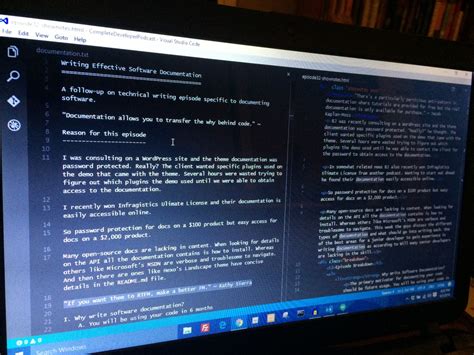 Writing Effective Documentation For Your Code