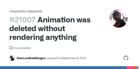 Animation Was Deleted Without Rendering Anything · Issue 21007