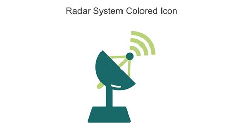 Radar System Colored Icon In Powerpoint Pptx Png And Editable Eps