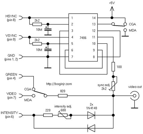 A Simple And Effective Circuit Design For Cga To Vga Conversion