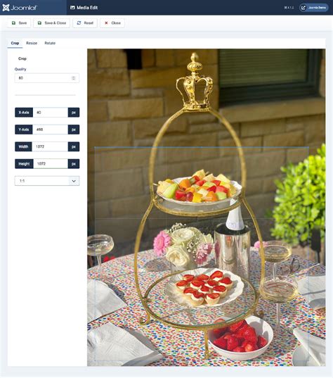 J4 X Media Image Crop Resize Rotate Joomla Documentation