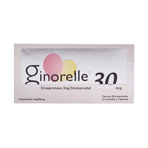 Ginorelle 3 Mg 30 Mcg 28 Comprimidos Farmacias Klyns