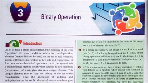 Binary Operation Chapter 3 Chhaya Sn Dey Mathematics Class 12 Questions Pdf Download