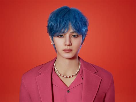V BTS Blue Hair InZOI Canvas