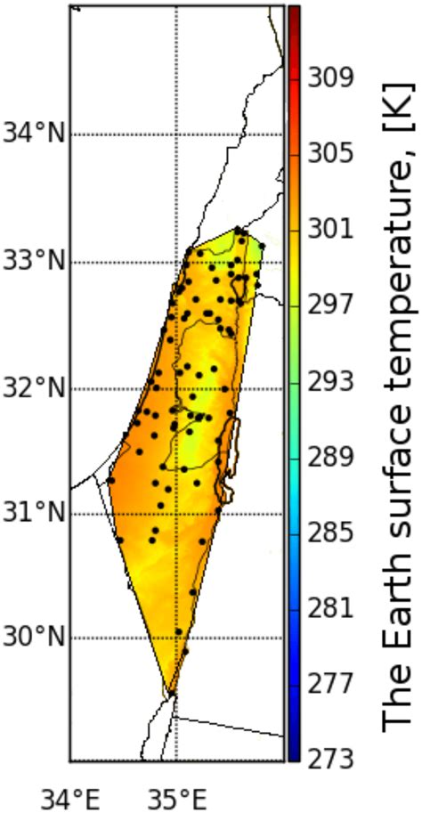 Example For The Temperature Interpolation Using Kriging Interpolation Download Scientific