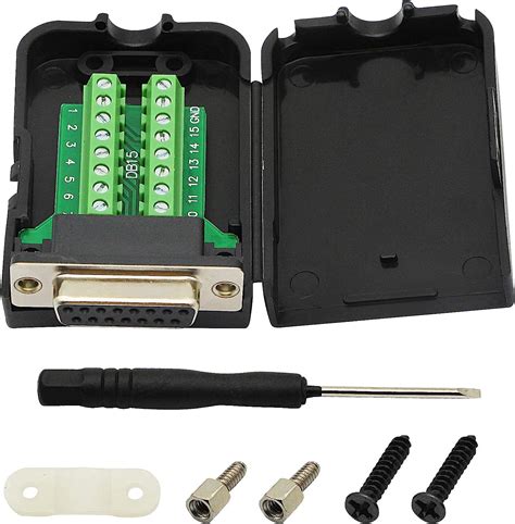 Amazon Com CERRXIAN DB15 Breakout Connector Serial Female To DB15 Screw Terminal Signal Module
