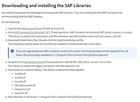 Sap Connector Prerequisites Qlik Community 2005246