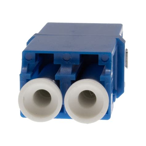 Adapter Lc Upc Sm Os2 Duplex Sc Footprint Plastic Fiber Optic Without Flange Shaxon Industries