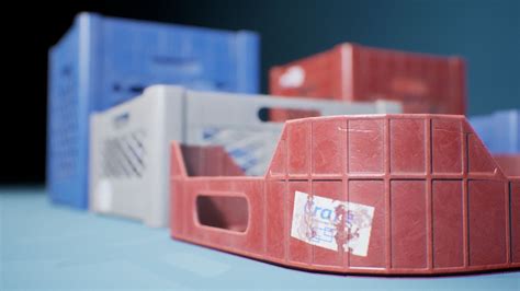Plastic Crate Pack 3 Colour Pbr Game Ready Crates Unreal Unity Free Vr Ar Low Poly 3d