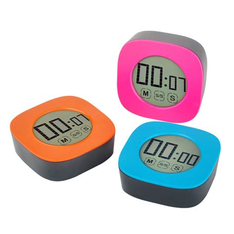 Aideepen Lcd Touchscreen Countdown Kitchen Timer Large Lcd Display Backlit Cooking Timer With