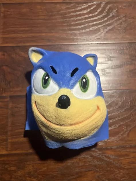 Latex Sonic The Hedgehog Mask Cosplay Prop Picclick Uk