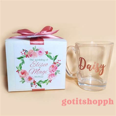 Personalized Clear Mug For Souvenir Custom Design Glass Cup T For