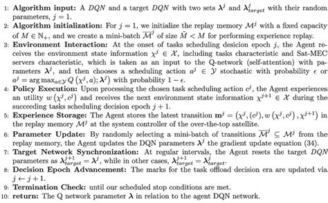 Algorithm 1 Satdrl Algorithm For Minimizing Average Tasks Processing