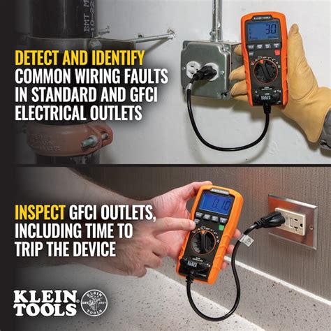 Klein Tools Multi Tester Digital Display Receptacle Tester Specialty Meter 600 Volt Et270 At