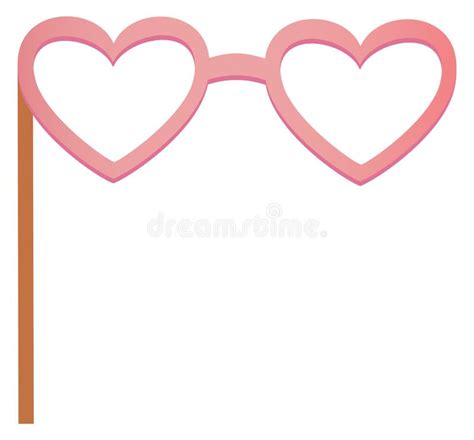Heart Glasses Color Icon Party Funny Accessory Stock Vector Illustration Of Symbol Summer