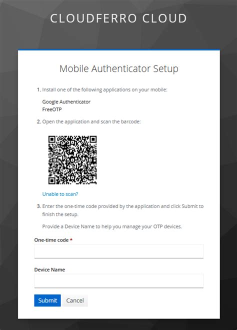 How To Manage Totp Authentication On Cloudferro Cloud — Cloudferro Cloud 001 Documentation