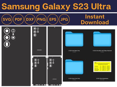 Samsung Galaxy S Ultra Skin Cut Template Vector Samsung Skin Svg Cut File Phone Skins