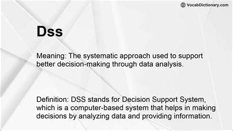 Dss Meaning Youtube