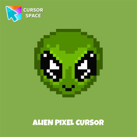 Custom Cursor Alien Pixel Cursor Space